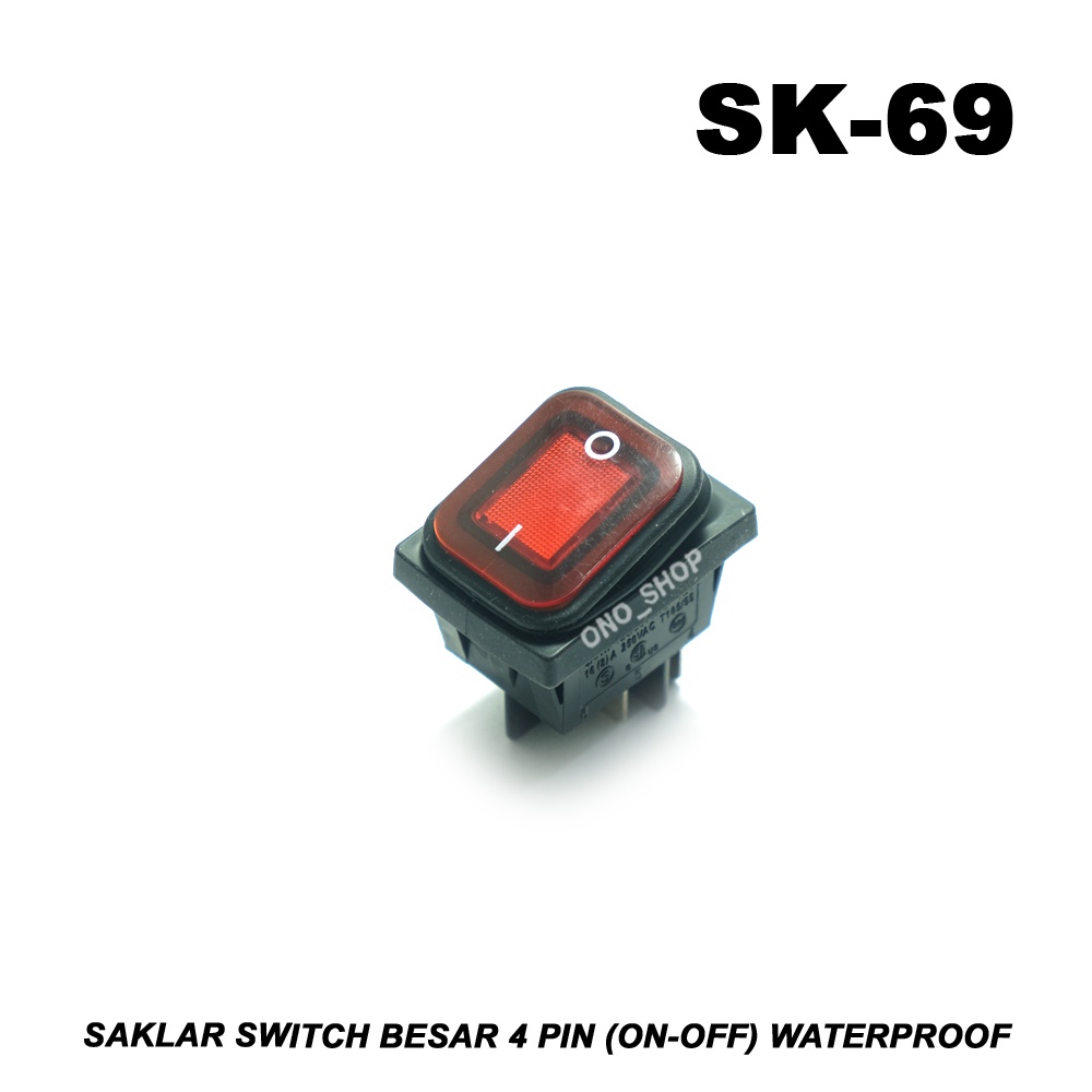 Jual Saklar Switch Besar 4 Pin (On-Off) Waterproof | Shopee Indonesia