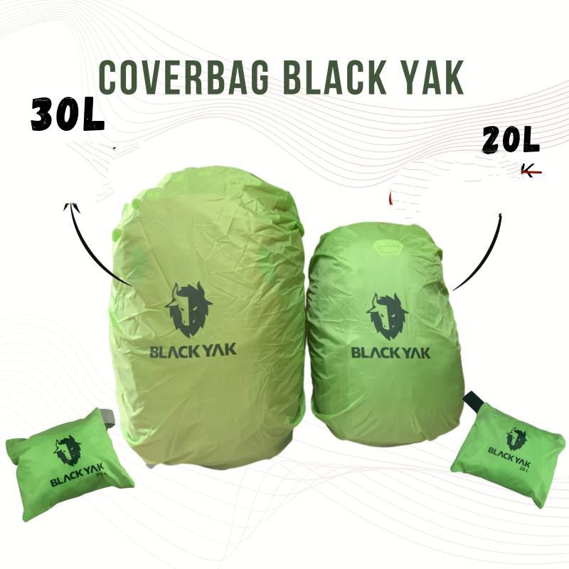 Jual COVER BAG RAIN COVER 20 L & 30 L BLACK YAK ORIGINAL MANTEL TAS ...