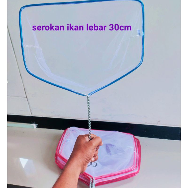 Jual Serokan 555 Seser Jaring Ikan Diameter 10cm,12cm,15cm,20cm,25cm,30cm | Shopee Indonesia