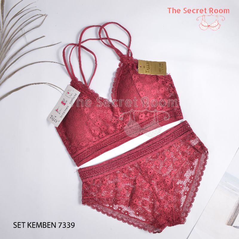 Jual TALLY BRA BH CD SET KEMBEN BRALETTE RENDA 7339 | FREE SIZE | BUSA ...