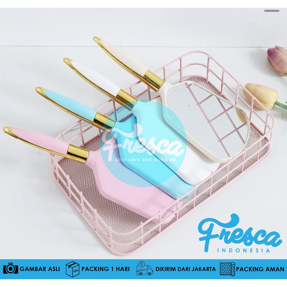 Jual Kaca Mirror Aesthetic Cantik Eyelash Rias / Kaca Make Up / Mirror ...