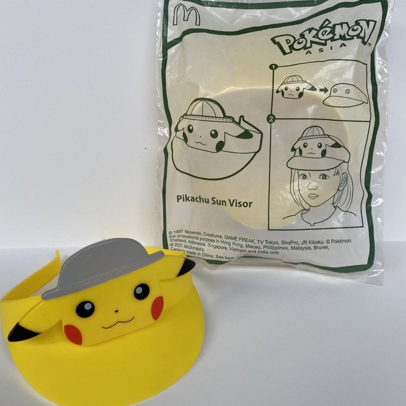 Jual Mainan Happy Meal McD - Pokemon - Pikachu Sun Visor | Shopee Indonesia