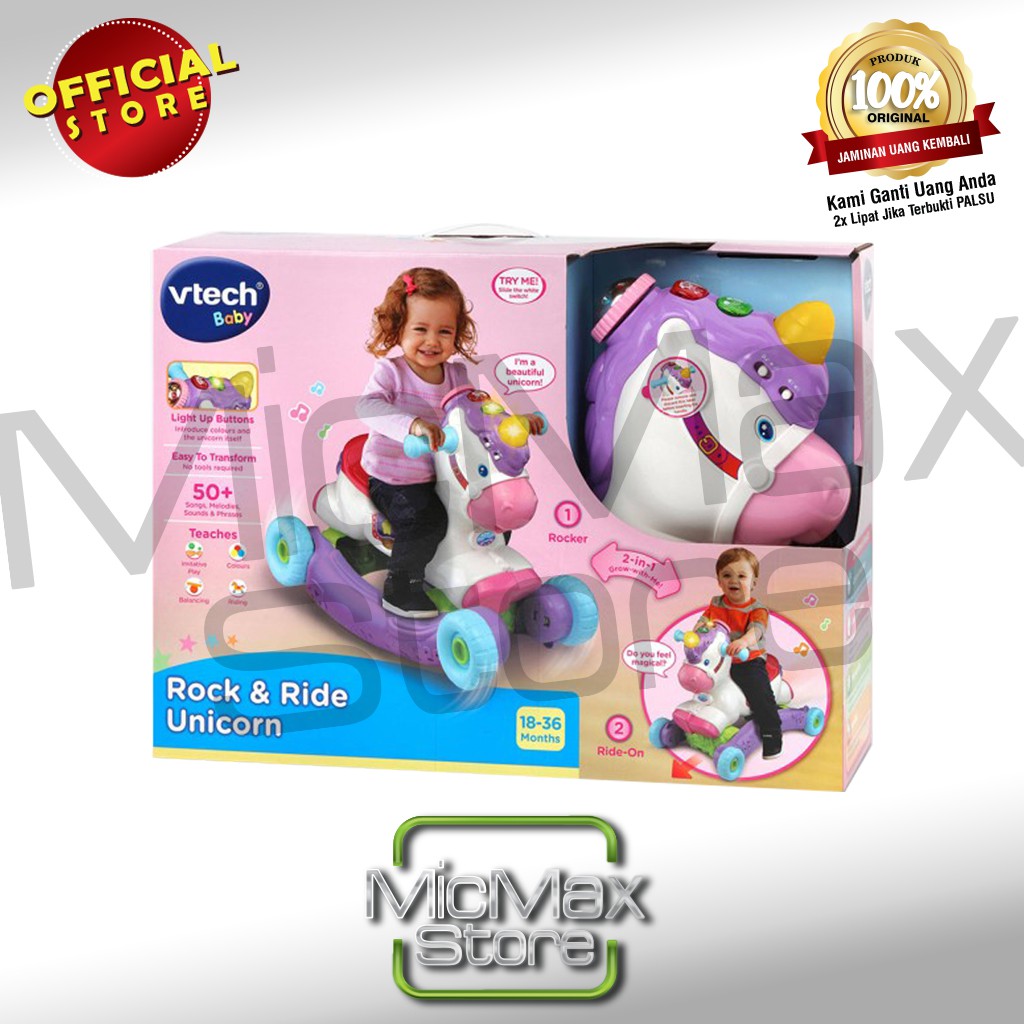 Jual Vtech Rock & Ride Unicorn Original | Shopee Indonesia