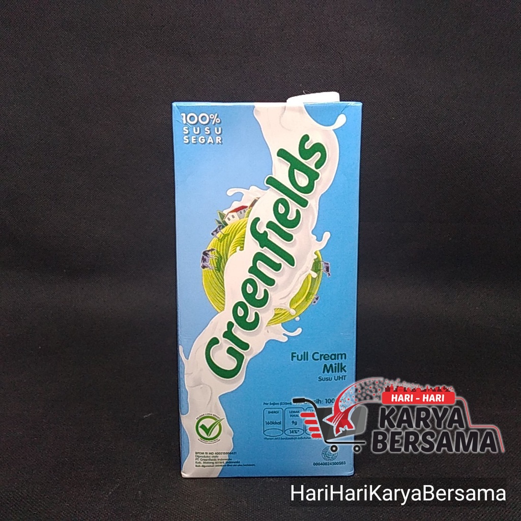 Jual GREEN FIELDS UHT FULL CREAM MILK 1000ML | Shopee Indonesia