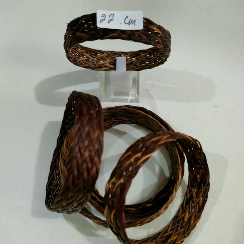 Jual gelang rotan simpay paku andam resam (anyaman 2 alur 9 putaran ...