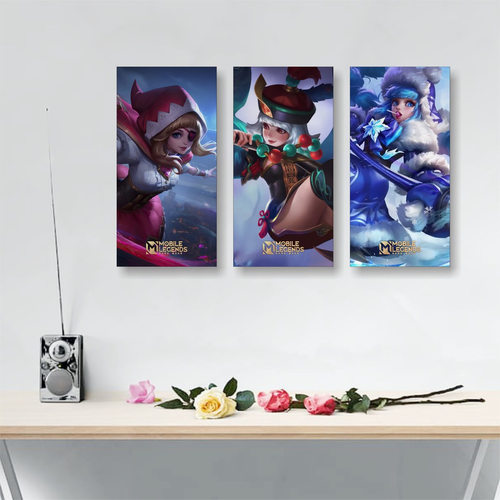 Jual Poster Kayu Hiasan Dinding 15x30 Mobile Legends Ruby | Shopee ...