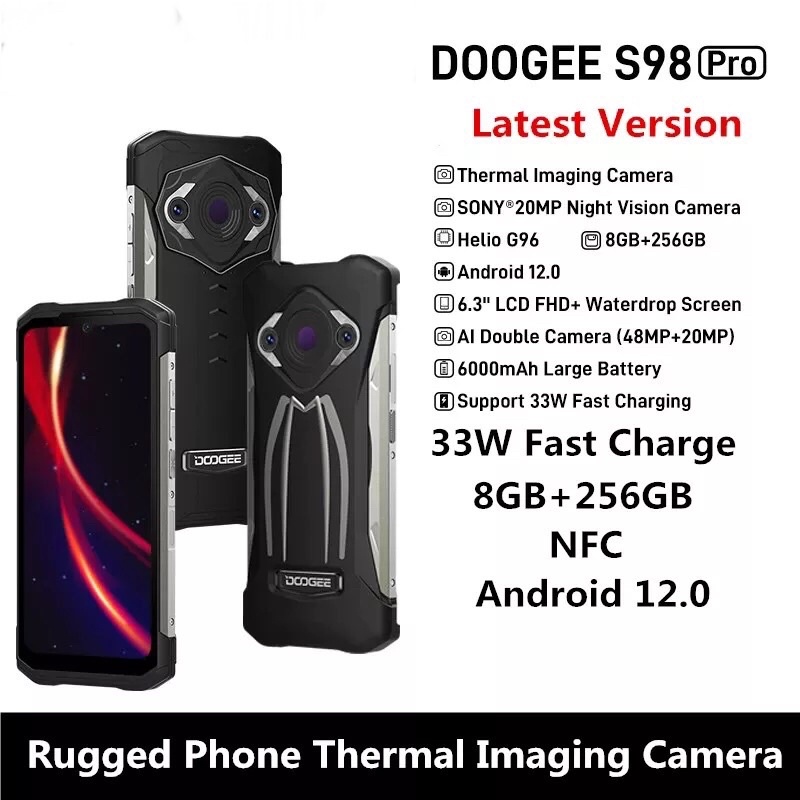 Jual Doogee S98 Pro - IP68/IP69K 8GB + 256GB Helio G96 Android 12 NFC ...