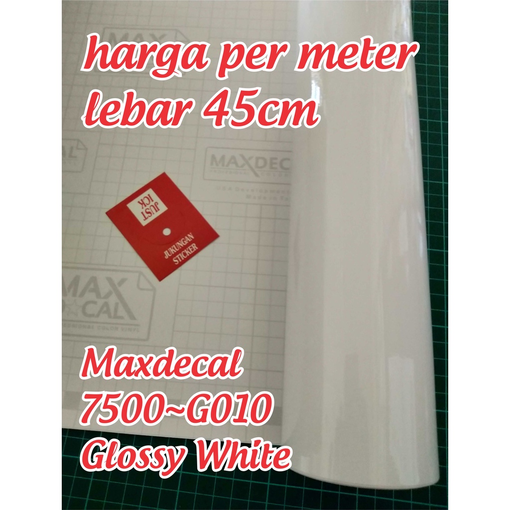 Jual Stiker - Sticker Vinyl Maxdecal Glossy - White - Skotlet Max decal ...