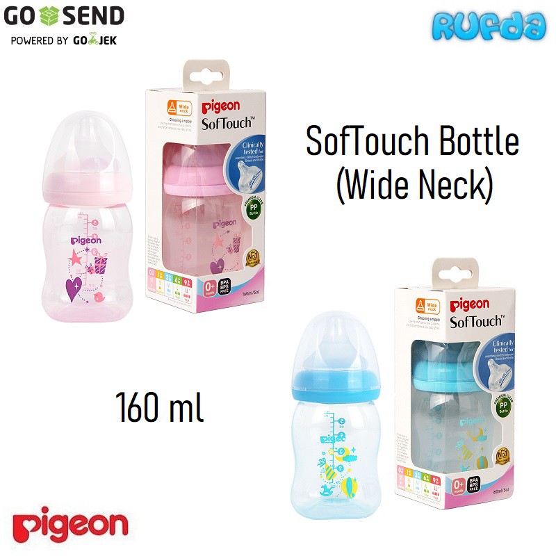 Jual Pigeon PP MOTIF 160ml Wide Neck SofTouch Peristaltic Plus Wideneck | Shopee Indonesia