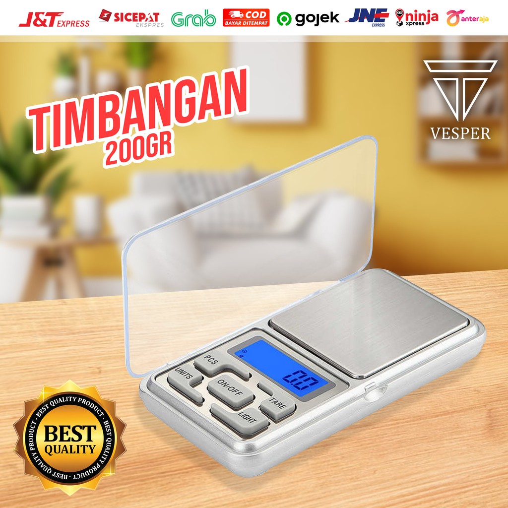 Jual timbangan emas digital 200gram / jewelry scale high precision ...