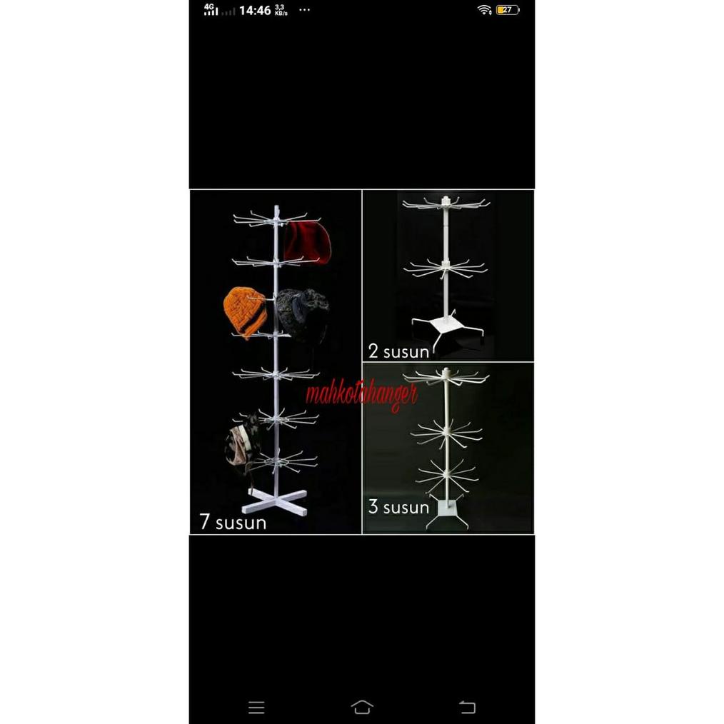 Jual Rak Display Putar Matahari 3 Susun Besi Kuat Tebal Impor Gantungan ...
