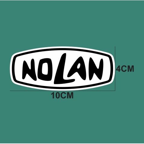 Jual Cutting Sticker NOLAN Logo lama Logo Half face Helm 10x4cm ...