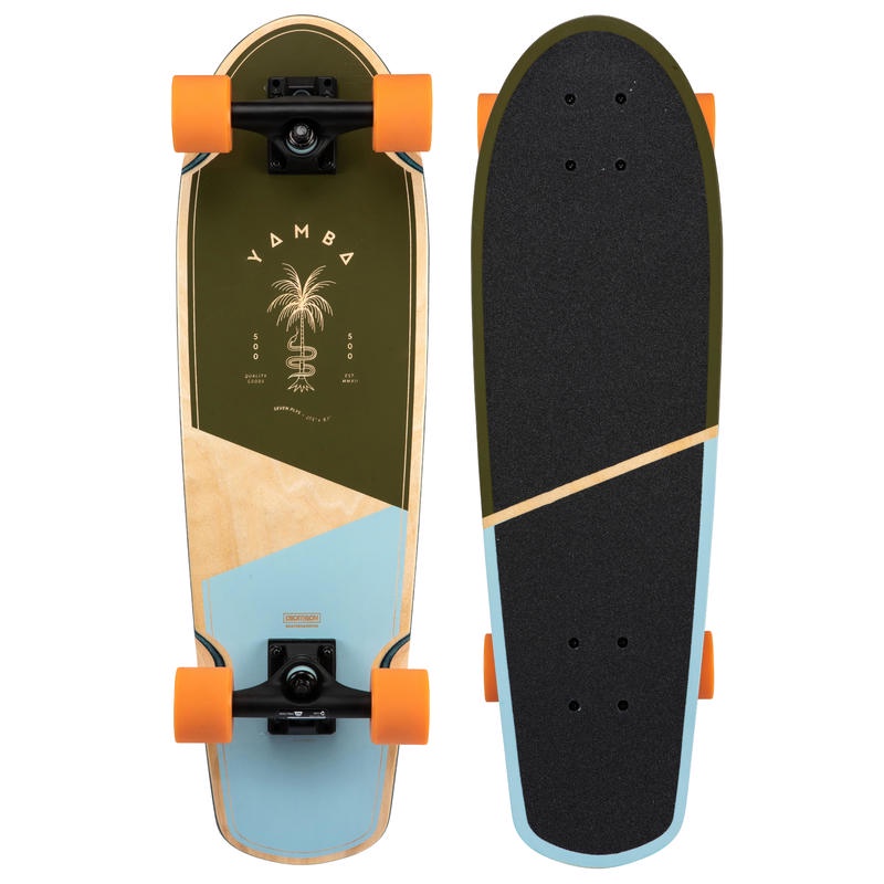 Jual OXELO Yamba Cruiser 500 Skateboard Fullset Deck Kayu | Shopee ...