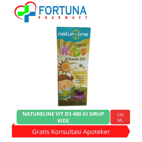Jual NATURELINE VITAMIN D3 400 IU SIRUP 120 ML | Shopee Indonesia