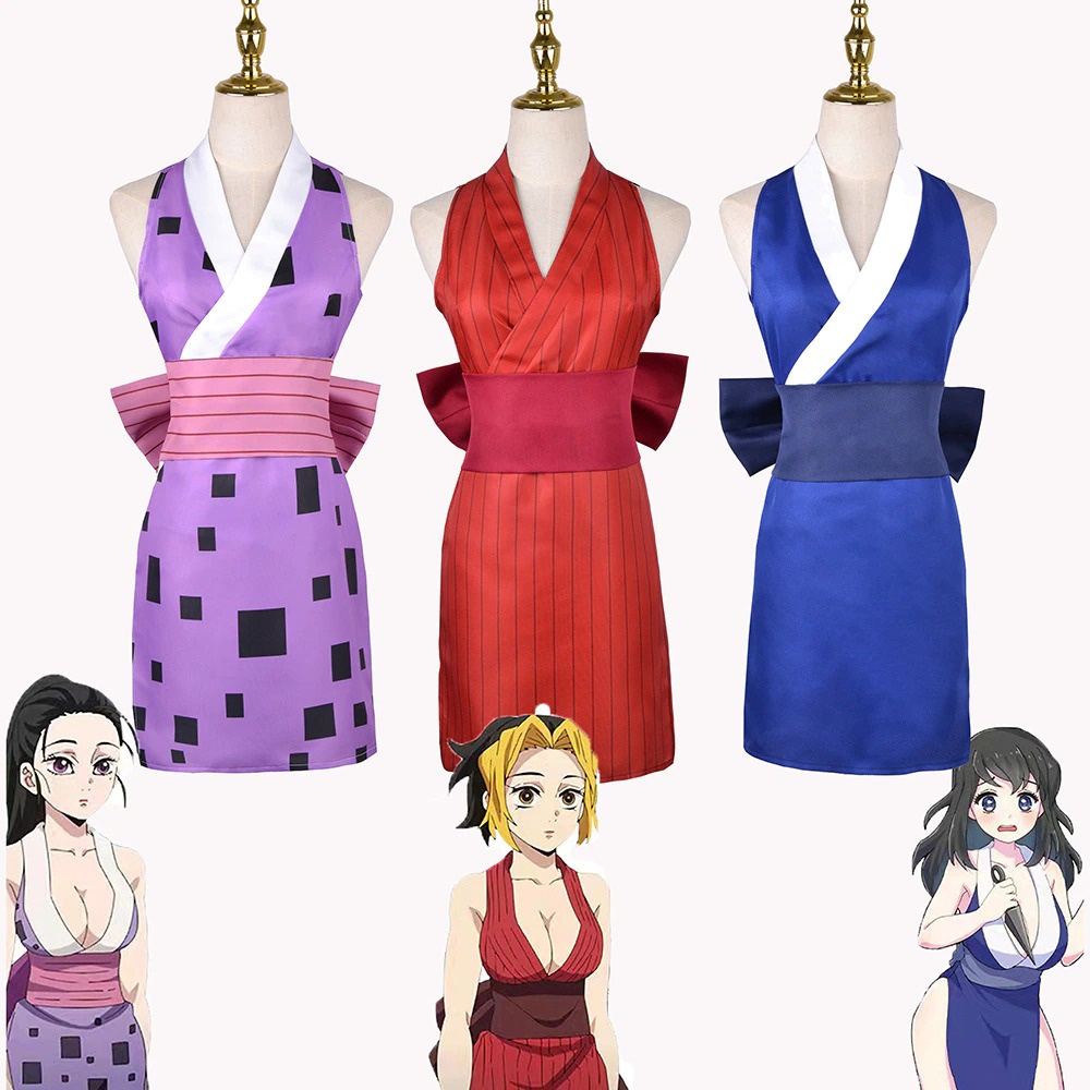Jual Baju Dres Anime Kimetsu No Yaiba Demon Slayer Suma Hinatsuru Makio ...