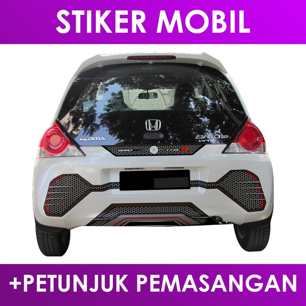 Jual sticker Honda Brio Type R Bemper Belakang | Shopee Indonesia