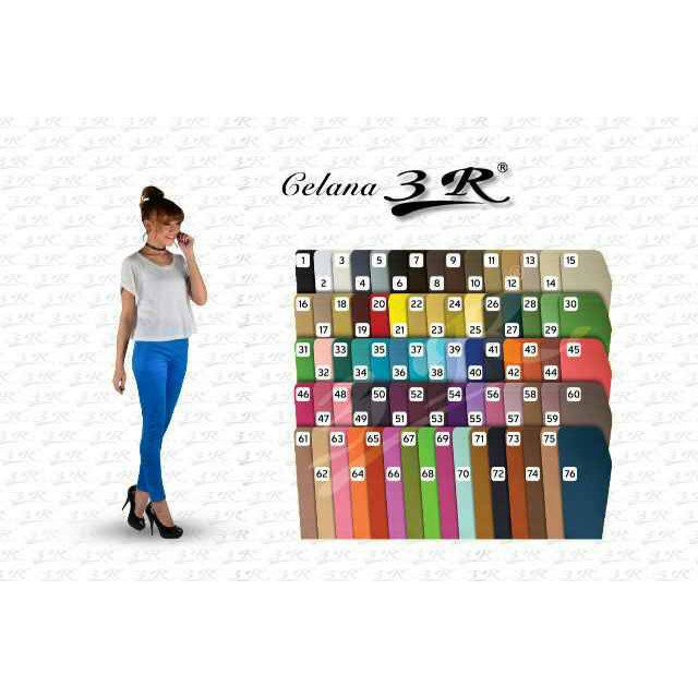 Jual Celana/Legging Katun Stretch merk 3R panjang Size S sampai XXXL ...