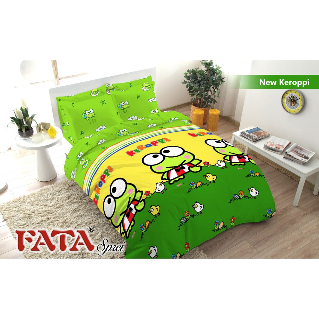 Jual Bed Cover Flat Fata Signature New Keropi / Keropi And Duck ...