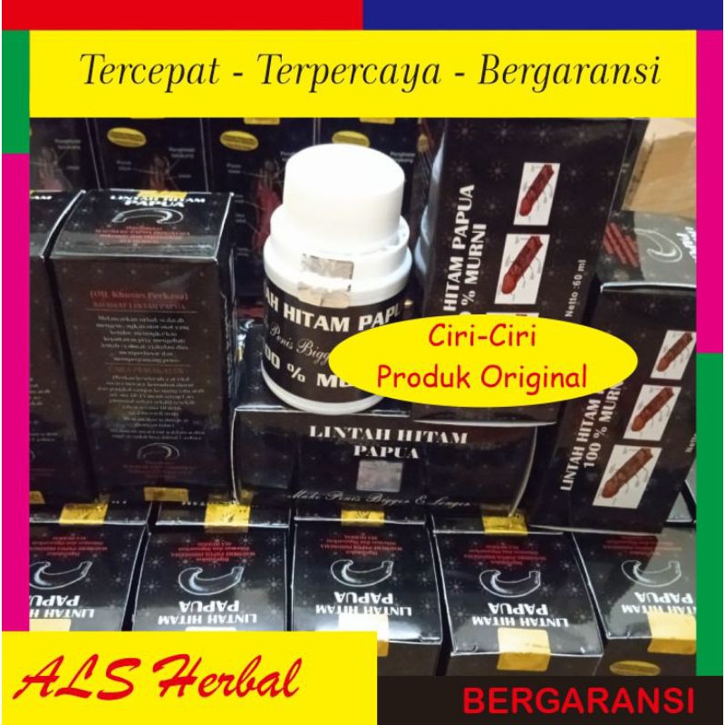 Jual Obat Herbal Pembesar Perpanjang Alat Vital Pria Permanen Lintah Hitam Papua | Shopee Indonesia