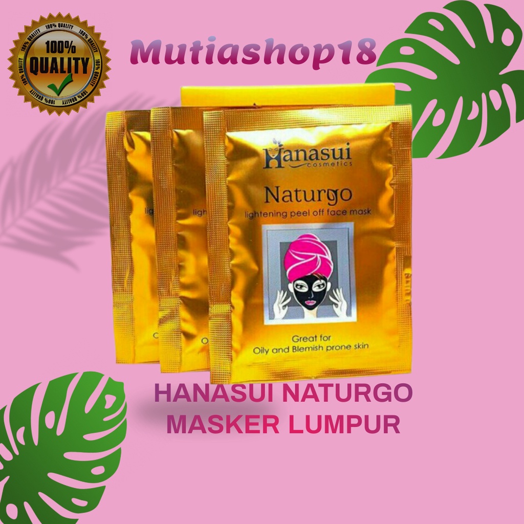 Jual Hanasui Naturgo Masker Lumpur Hitam - Peel Of Mask Black Original ...