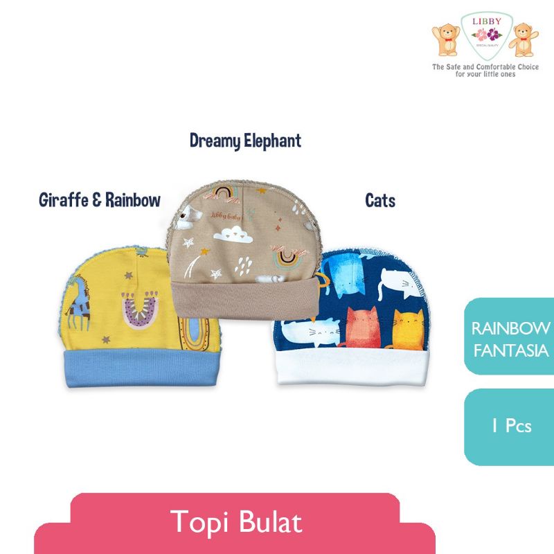Jual LIBBY TOPI BULAT PRINT | Shopee Indonesia