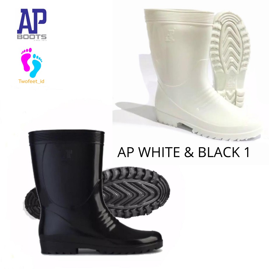 Jual AP BOOTS HITAM DAN PUTIH 1 - AP BLACK 1 25-28 -AP WHITE 1 - SEPATU ...