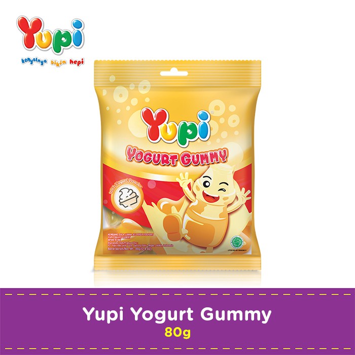 Jual YUPI YOGHURT 80gr / YUPI YOGHURT / PERMEN YUPI / YUPI YOGURT GUMMY ...