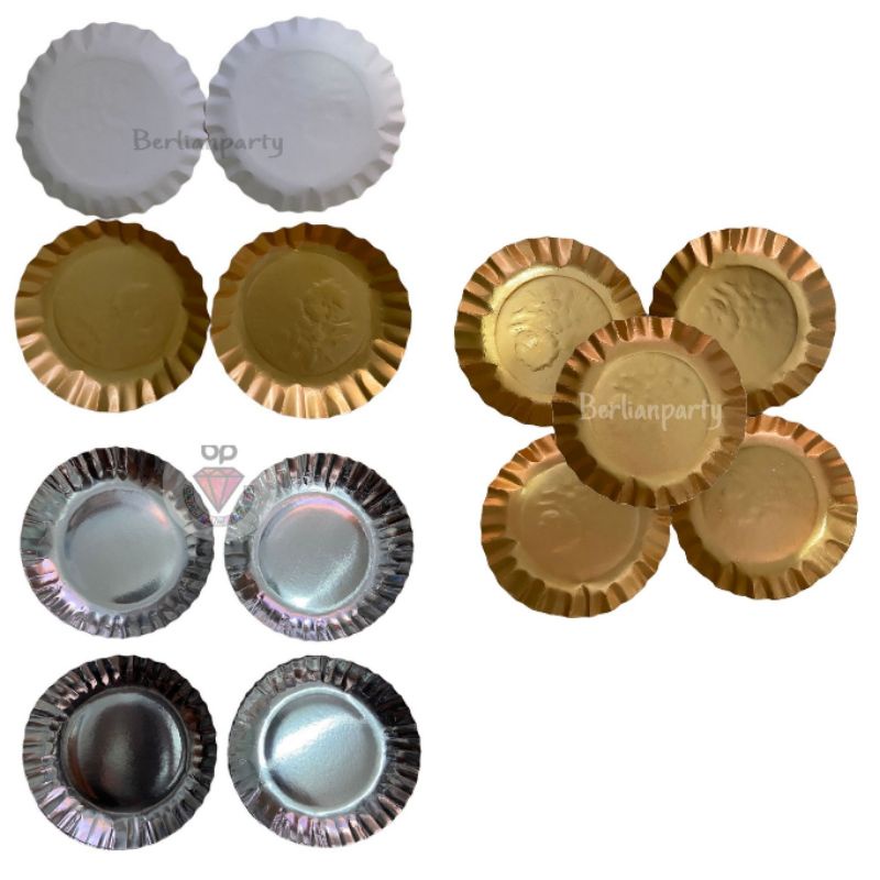 Jual Piring Kue Ulang Tahun / Piring Kue / Piring Kertas gold-Silver | Shopee Indonesia