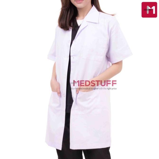 Jual Jas Laboratorium Lengan Pendek Jas Lab Baju Laboratorium Praktikum ...