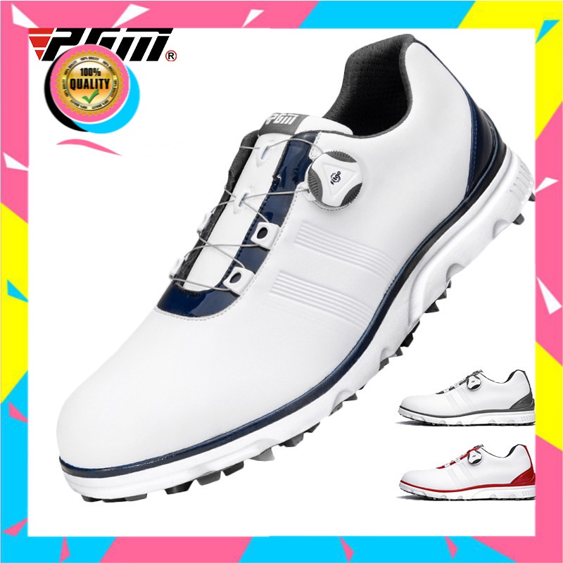 Jual PGM Sepatu Golf Pria Tahan Air Sepatu Berputar Tali Sepatu Golf ...