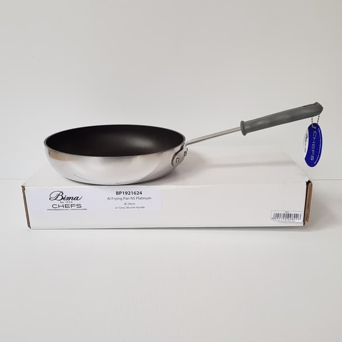 Jual BIMA CHEFS AL FRYING PAN NON STICK PLATINUM SILICONE HANDLE BP1921624 | Shopee Indonesia