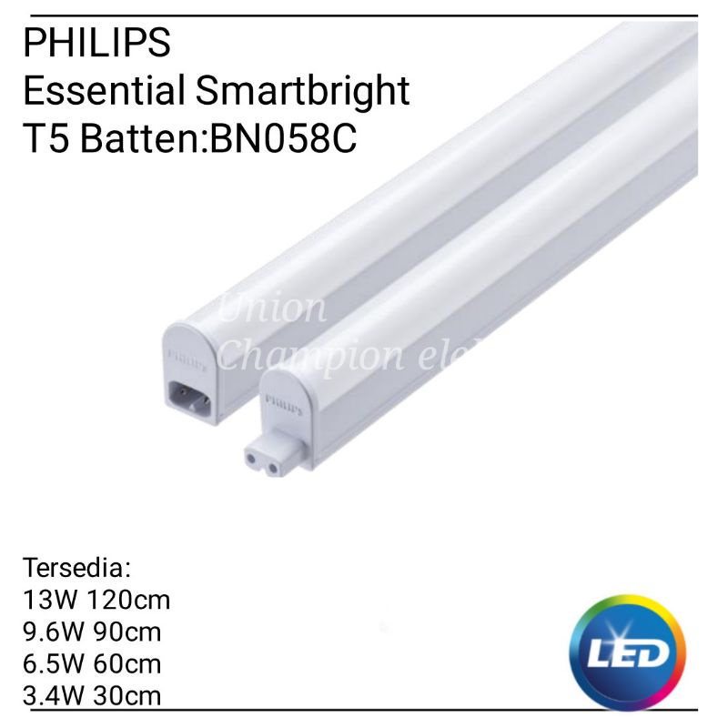 Jual Lampu Philips T5 LED 13W Essentials Smartbright Philips BN058C 13 Watt Panjang 120cm ...