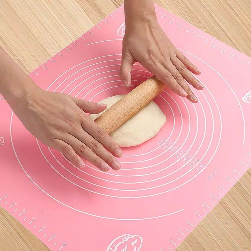 Jual Alas Adonan, ukuran 50x40, Matras Fondant Kitchen Pastry Kue Roti ...