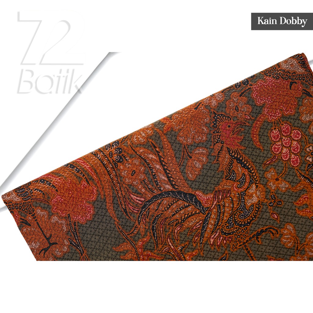 Jual KAIN BATIK PREMIUM Bahan Dobby Motif Jago Alas Warna Hijau Ijo ...