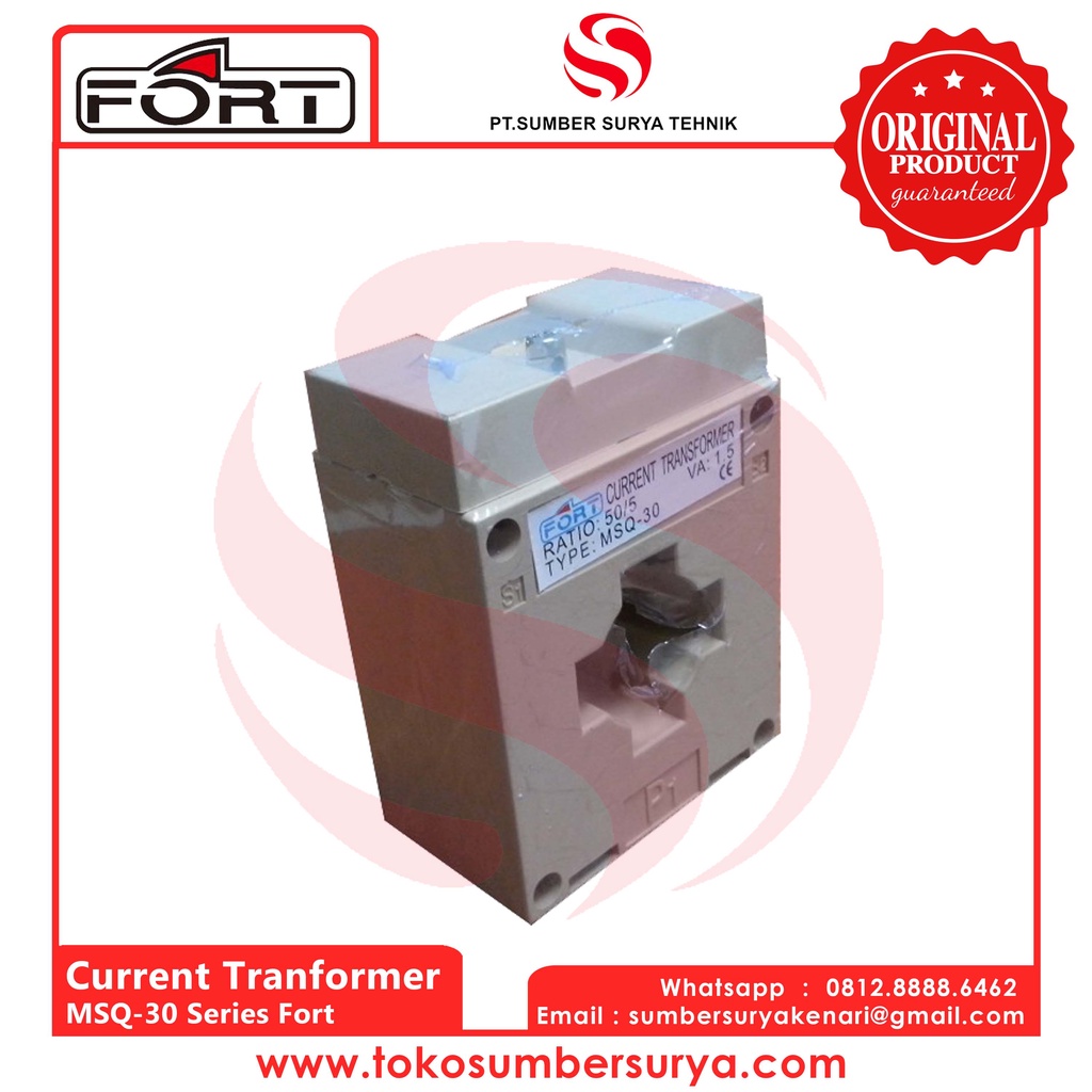 Jual Current Tranformer MSQ-30 Series / CT MSQ30 Series Fort | Shopee ...