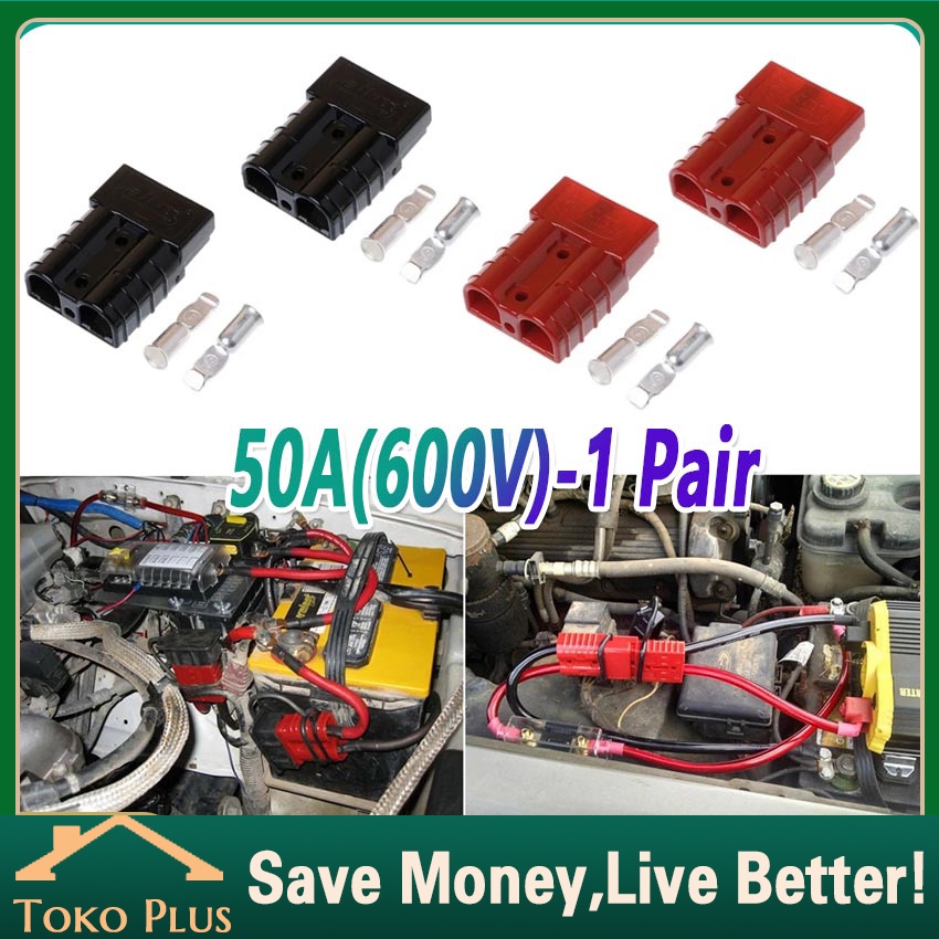 Jual Socket Battery Anderson Untuk mobil 50A Connector 600V AKI ...