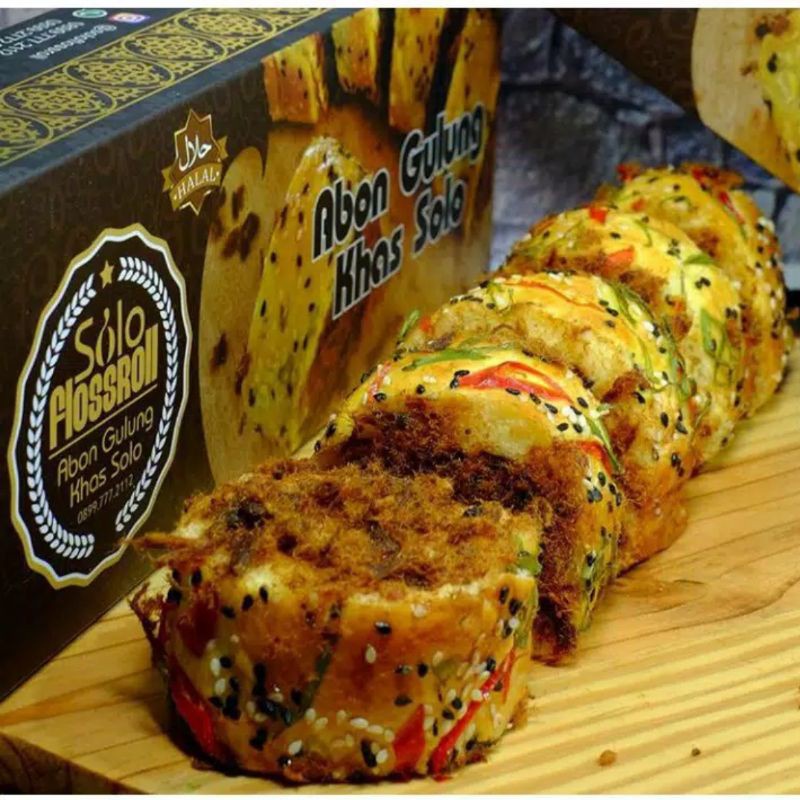 Jual ROTI ABON SAPI GULUNG SOLO FLOSSROLL ISI 8 POTONG OLEH OLEH KHAS ...