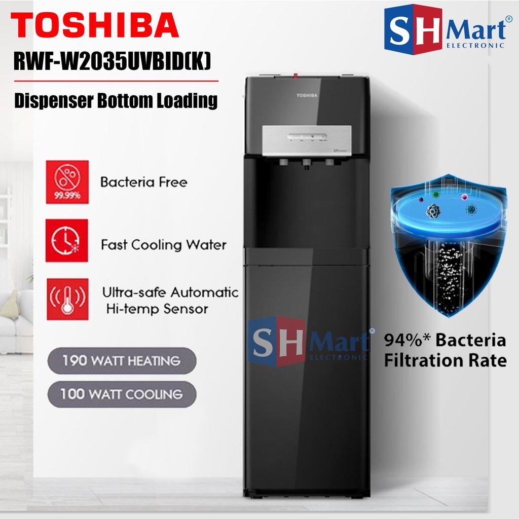 Jual DISPENSER GALON BAWAH TOSHIBA WITH UV RWF-2035UVBID 2035UV ...