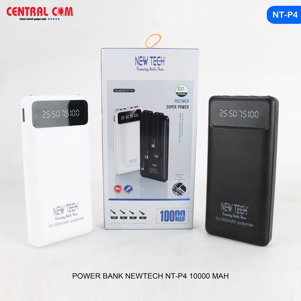 Jual POWER BANK NEWTECH NT-P4 10000 MAH | Shopee Indonesia