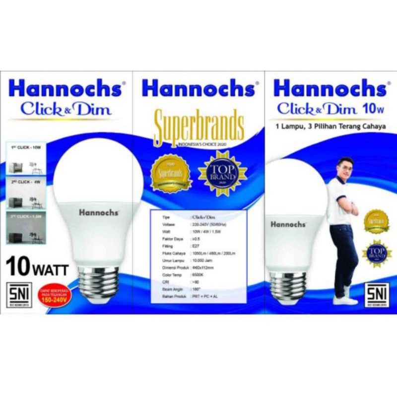 Jual LAMPU LED CLIK&DIM 10WATT | Shopee Indonesia