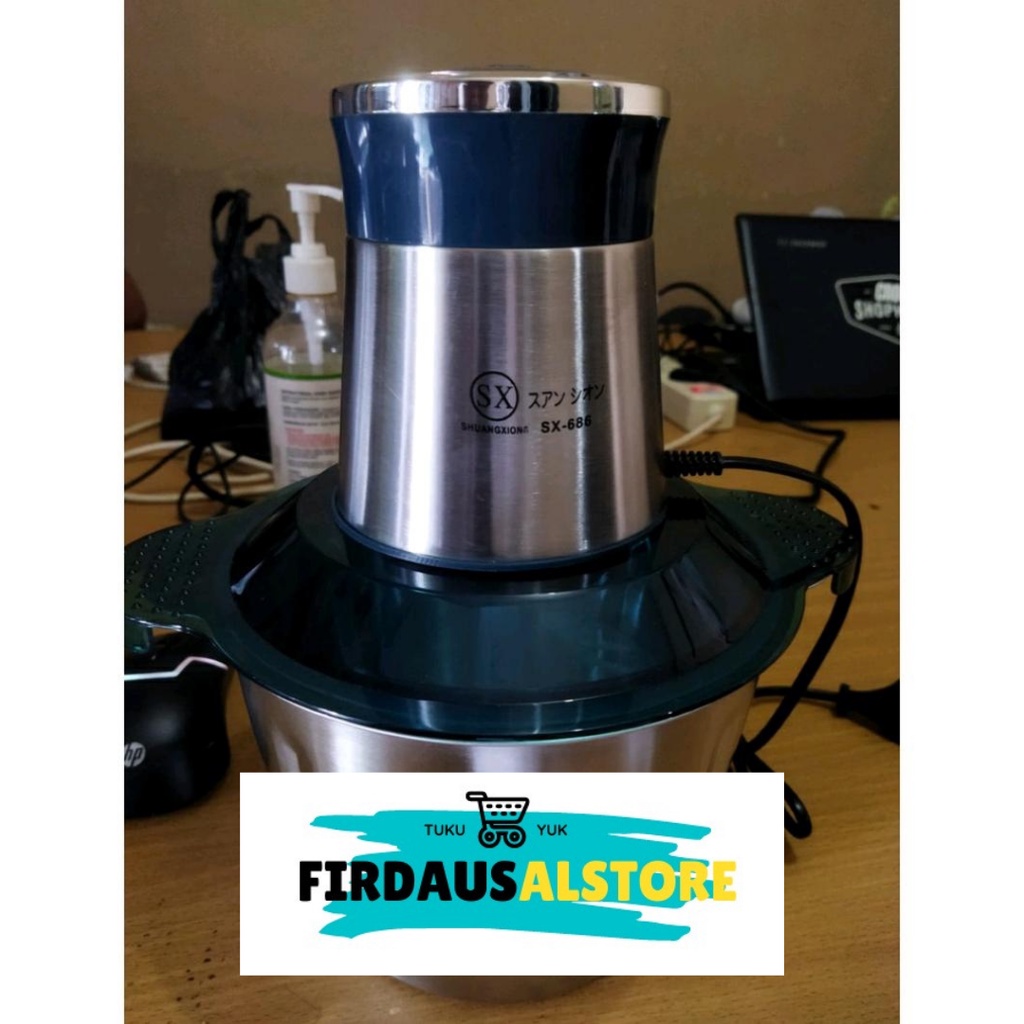 Jual Blender Stainless Steel 3 LITER / Chopper Daging Stainless Steel 3 ...