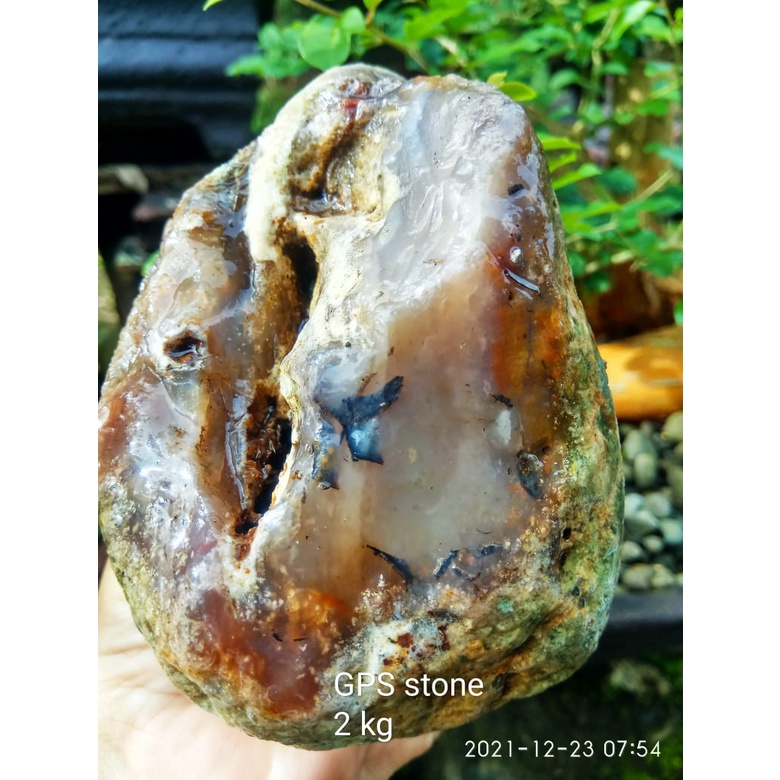 Jual 2 KG Bongkahan SUPER/ Rough Bahan Batu akik CALSEDON KRISTAL SUPER ...