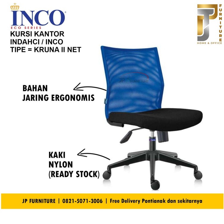 Jual Kursi Kantor / Kursi Staff / Kursi Kerja Indachi Inco Kruna II NET ...