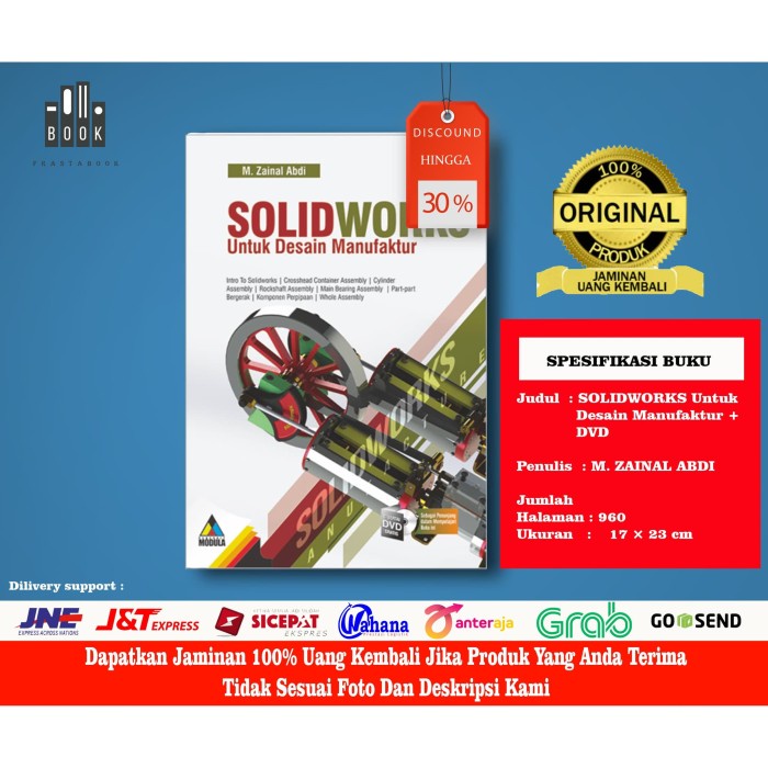 Jual TERMURAH ORIGINAL BUKU SOLIDWORKS UNTUK DESAIN MANUFAKTUR DVD ...