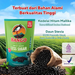 Jual BANGO LESS SUGAR 520ML | KECAP RENDAH GULA | Shopee Indonesia