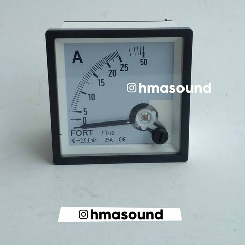 Jual Amper Meter Ampere Meter Direct / Non CT 25A Analog Fort | Shopee ...