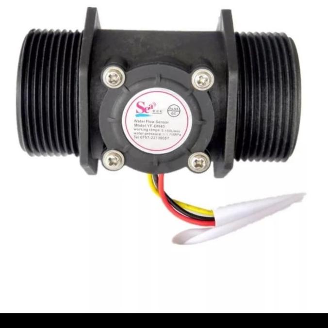 Jual Water Flow Meter Turbine Dn40 1.5" Hall Flowmeter 1.5 Inch 5-150L/Min | Shopee Indonesia