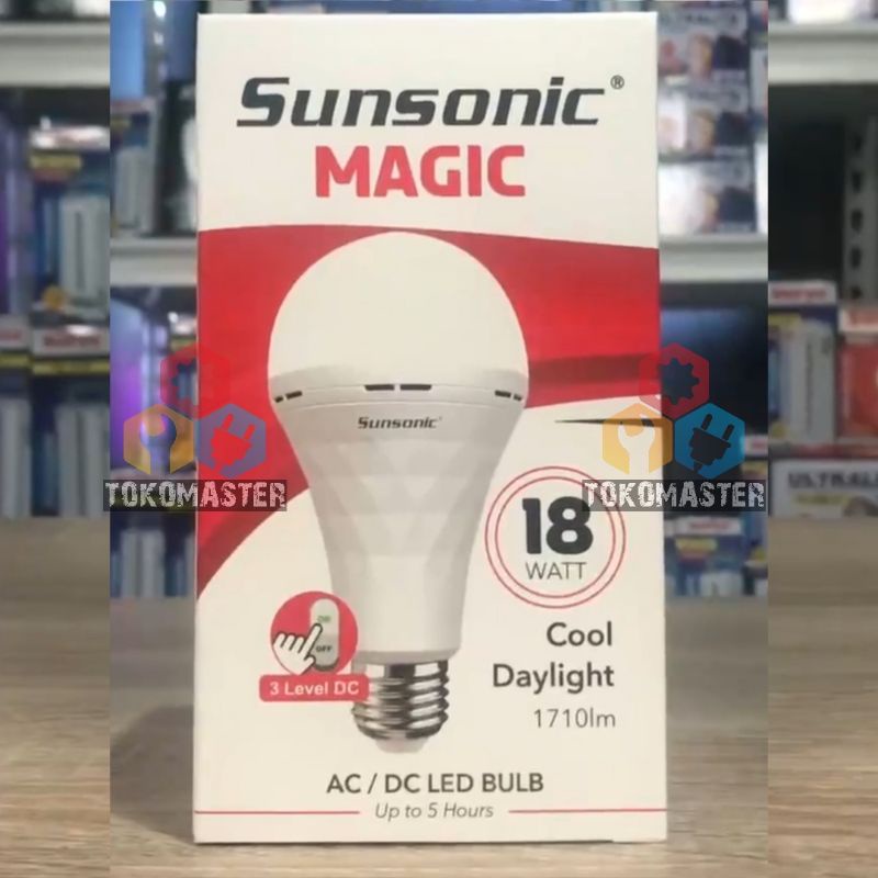 Jual Lampu Bohlam Emergency Magic Sunsonic Led Putih Terang | Shopee ...