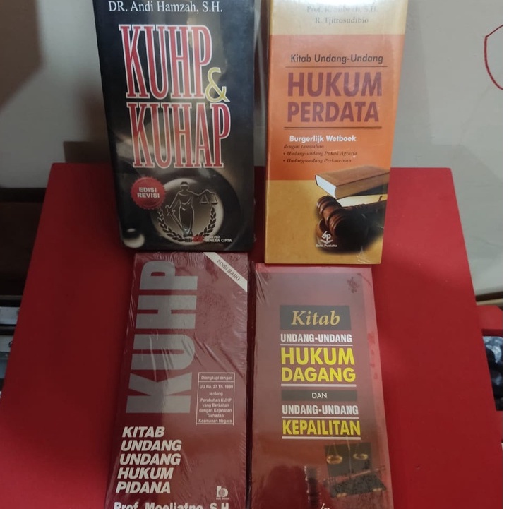 Jual Kitab Undang - Undang dan KUHP & KUHAP - Moeljatno - Subekti - ANDI HAMZAH - Burgerlijk ...