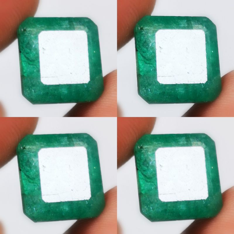 Jual Natural Batu Green Emerald Beryl Zambrud Colombia Octagon Garansi ...